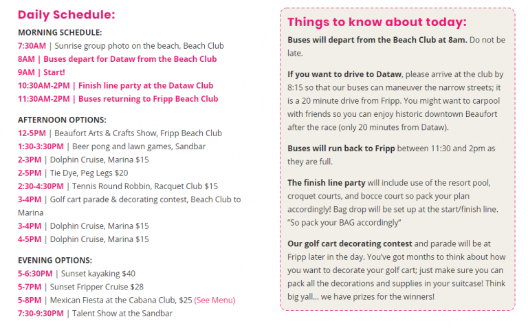 More Fun STARTS at the Finish Line – Pledge the Pink