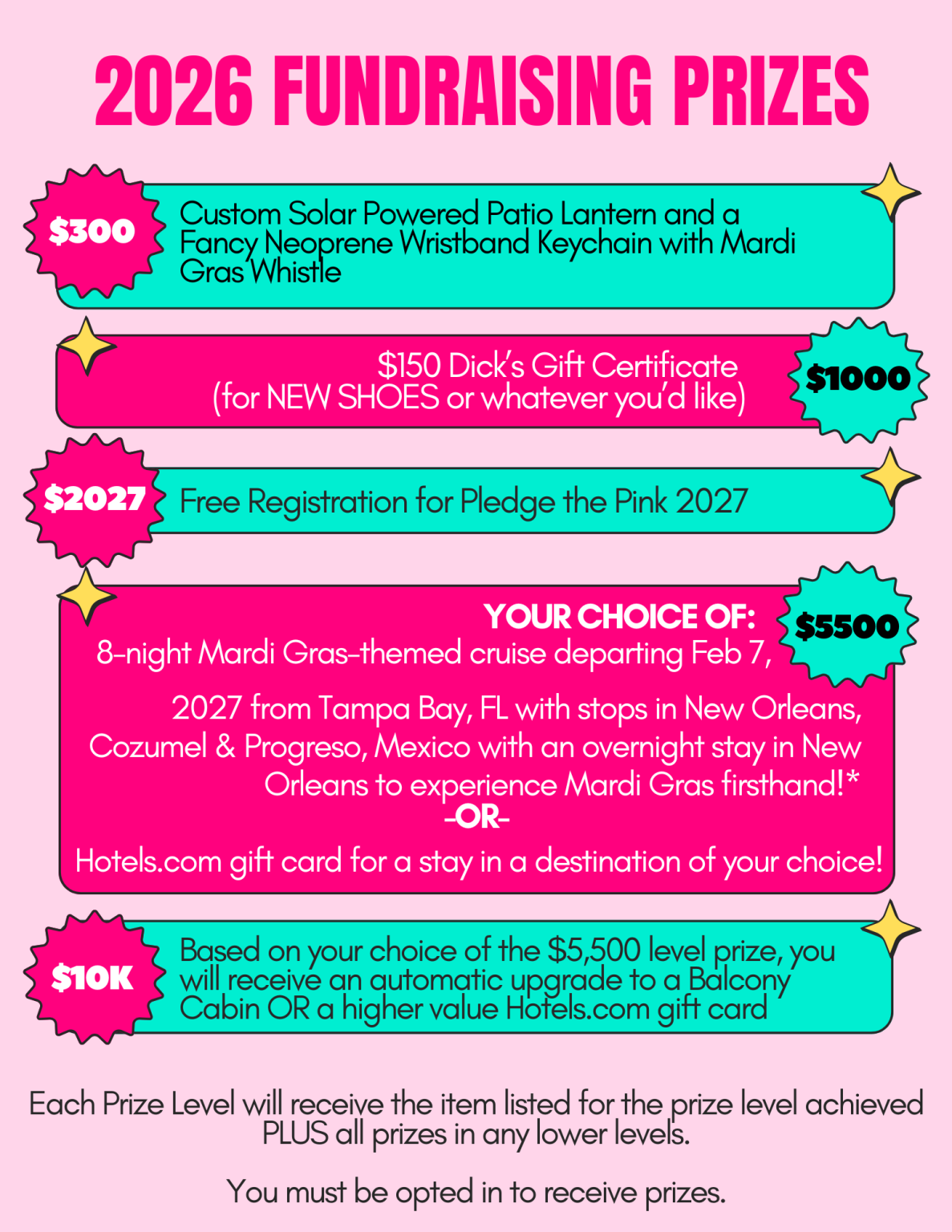 2025 Fundraising – Pledge the Pink